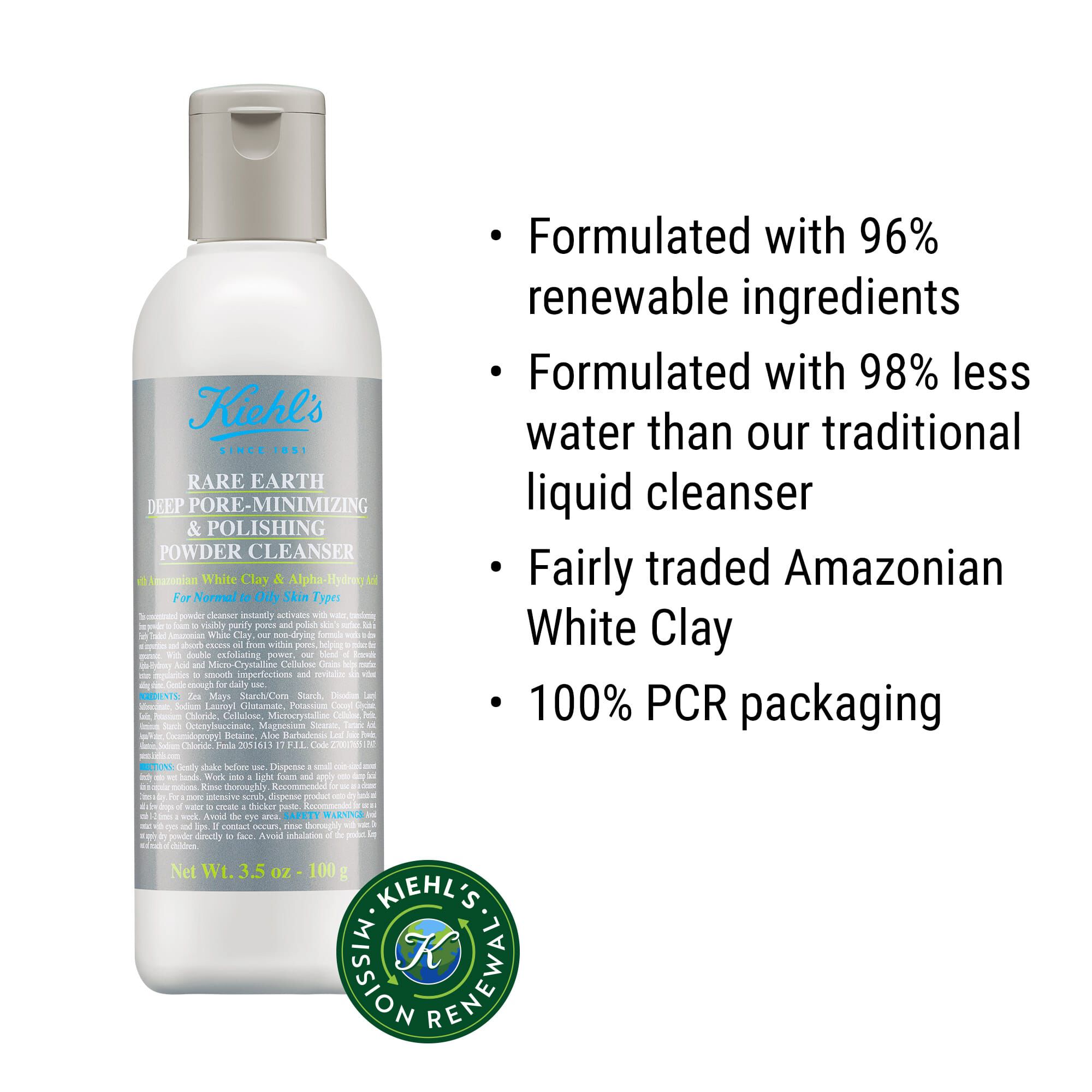 Rare Earth Deep Pore-Minimizing & Polishing Powder Cleanser — Kiehl’s