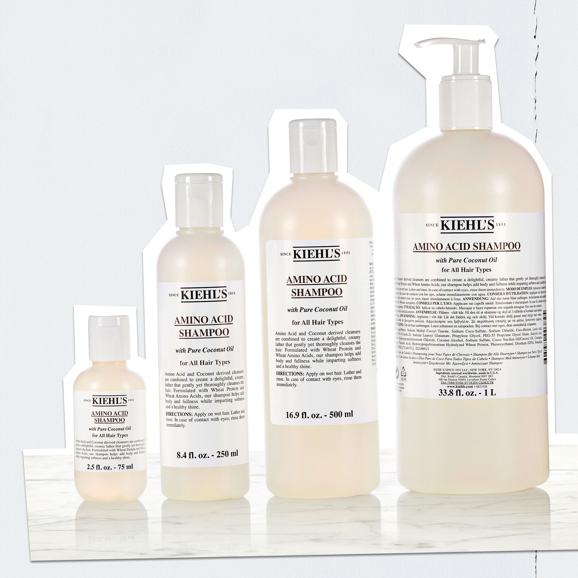 Amino Acid Shampoo. Creamy and Gentle Shampoo Lather | Kiehl's
